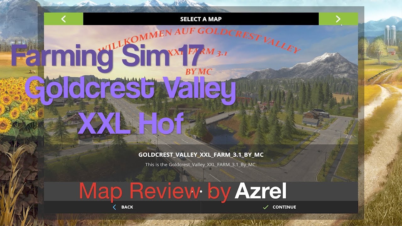 Farming Simulator 17 - Goldcrest Valley XXL Hof - Map Walkthrough - YouTube