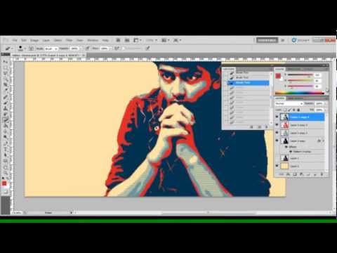 Obama Hope Poster inspired "NO HOPE Poster" - Timelapse - YouTube