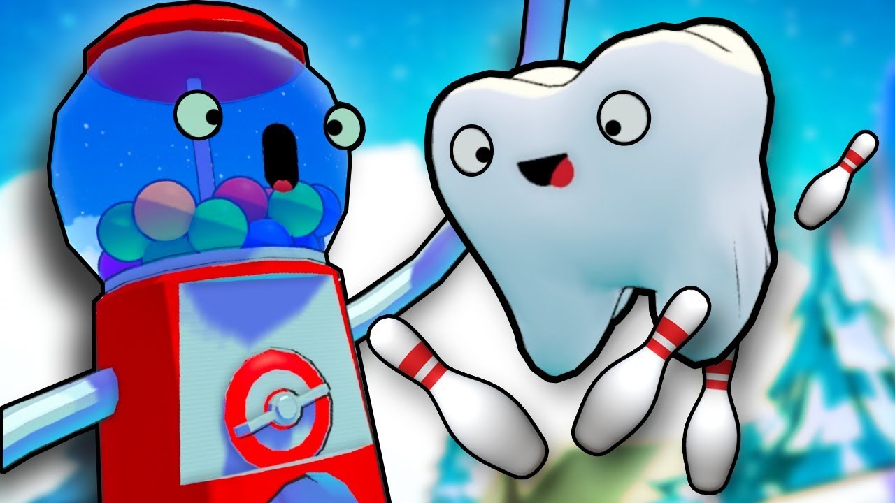 BOWLING IN VR WITH FLYING TEETH? - Spare Teeth VR - YouTube