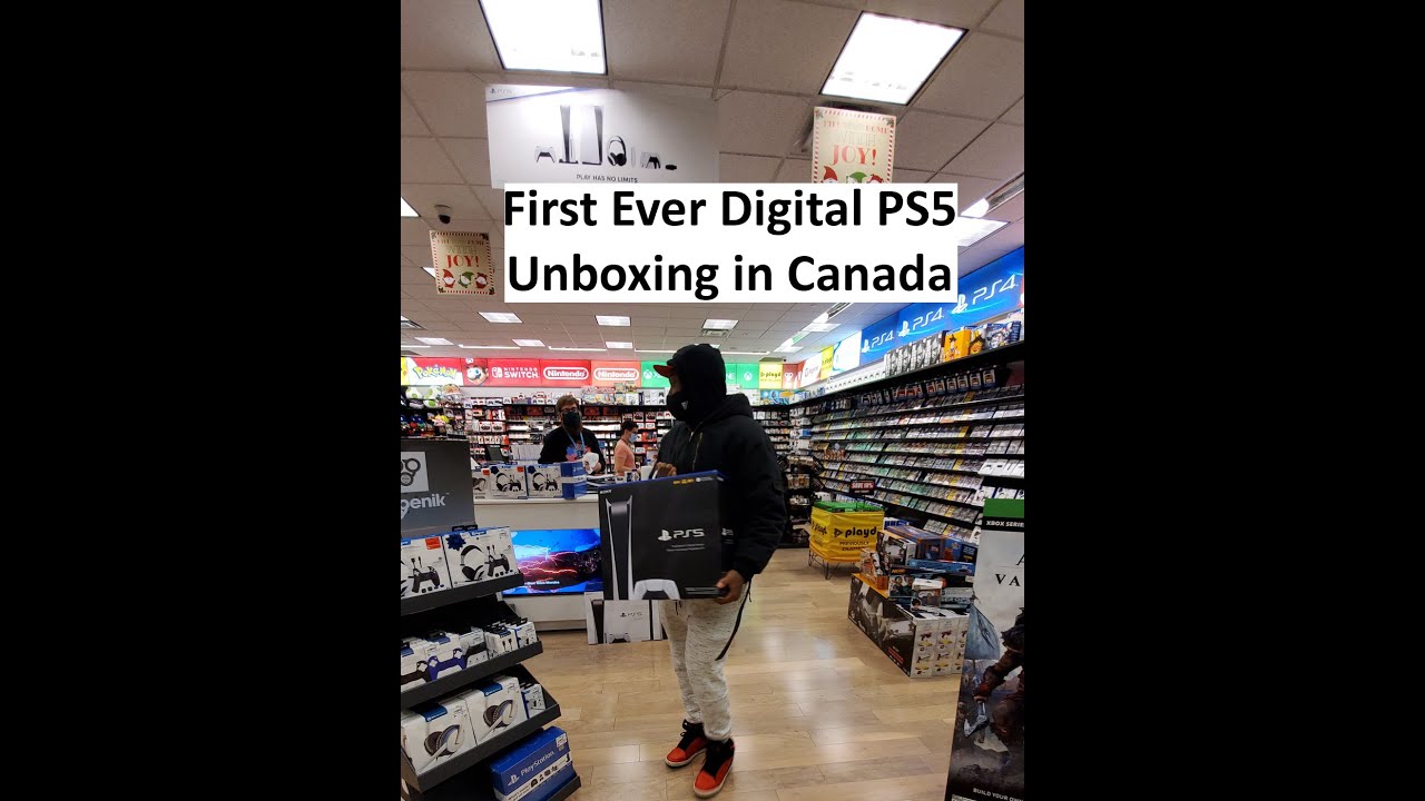 First Ever Digital PS5 Unboxing in Canada - YouTube