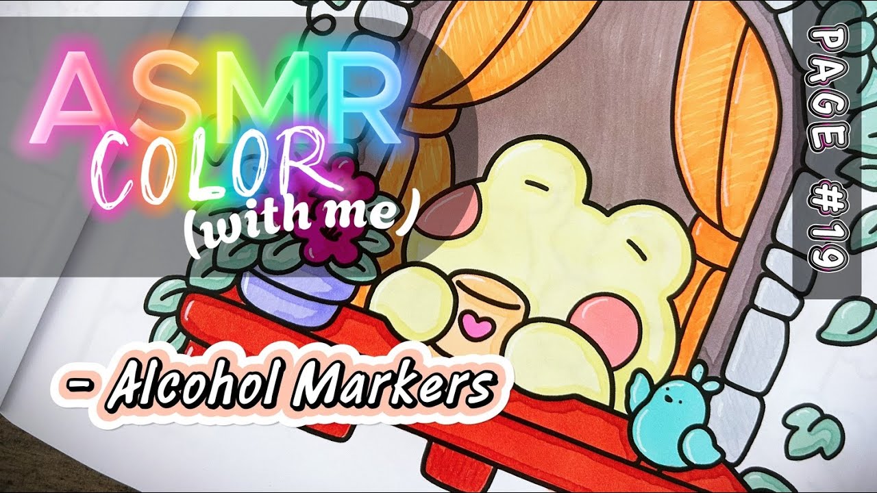 Color With Me ASMR | Coco Wyo Coloring | Touch Alcohol Markers Review ...
