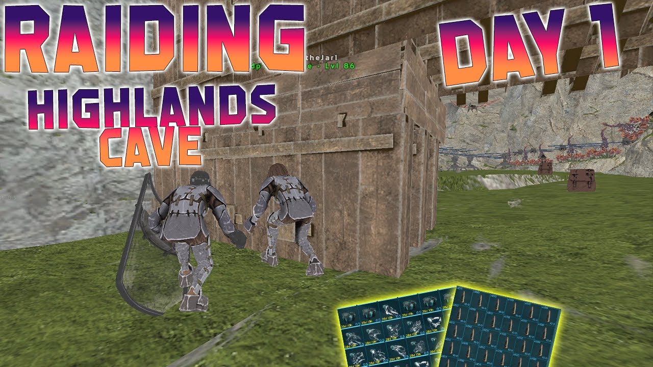 How a 50k Hour Tribe Raids an OP CAVE on DAY 1 - Ark Survival Evolved ...