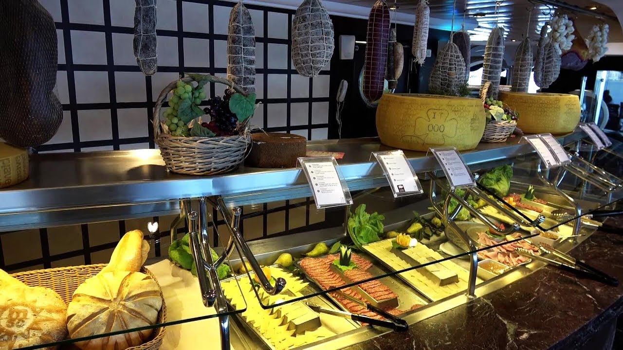 MSC POESIA SHIP TOUR - BUFFET RESTAURANT L OBELISCO - YouTube