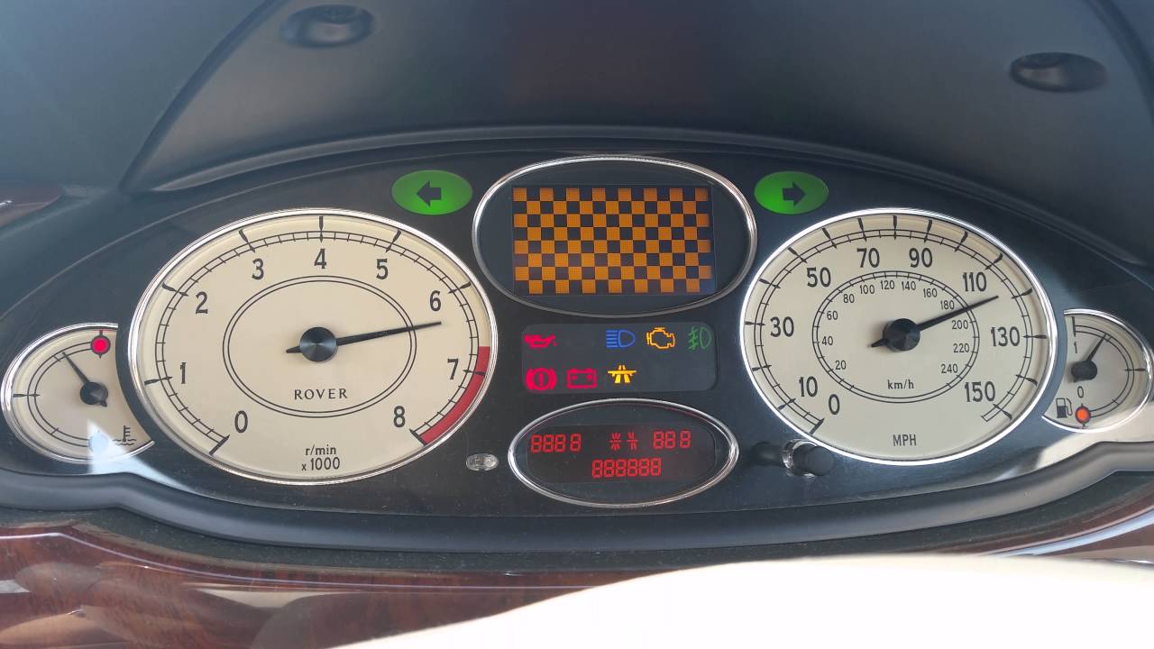 Rover 75 2.0 v6 petrol dash test - YouTube