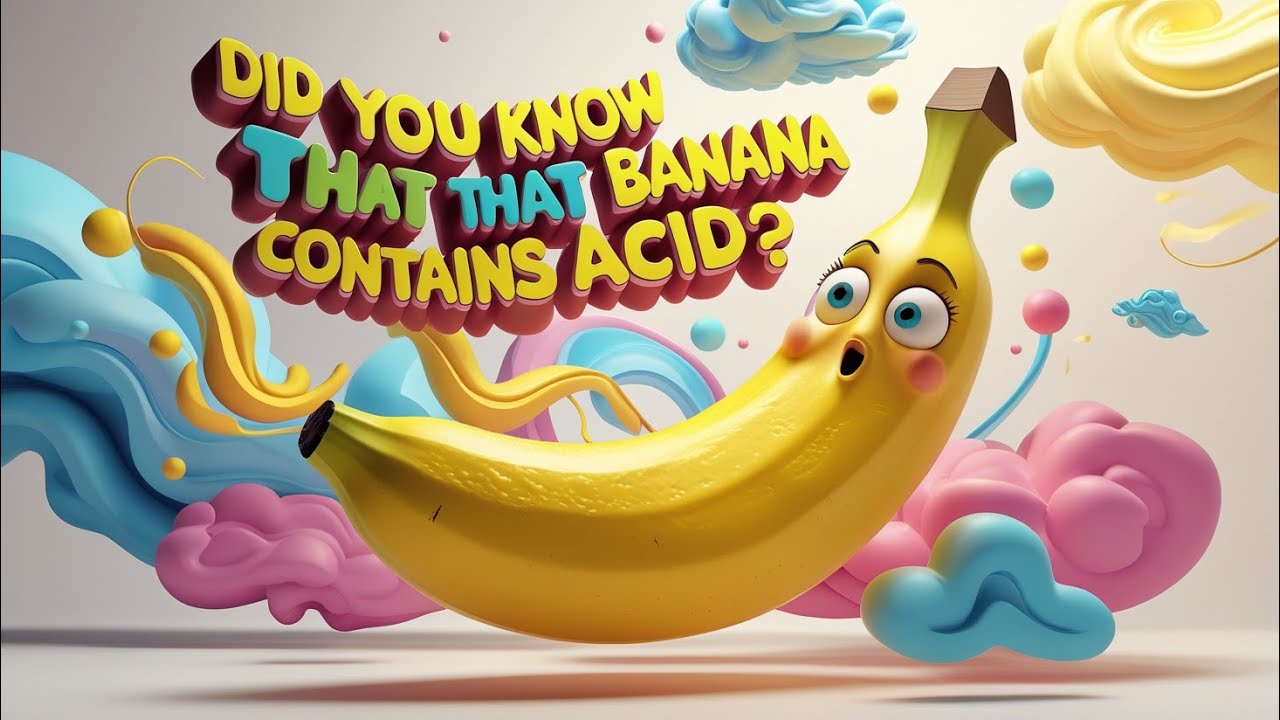 Did you know that Banana contains Acid? - YouTube