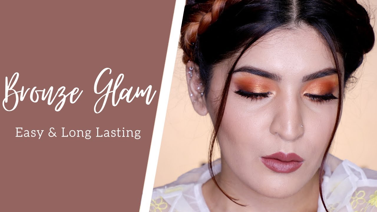 Easy & Long Lasting Bronze Glam Makeup Tutorial | Shreya Jain - YouTube