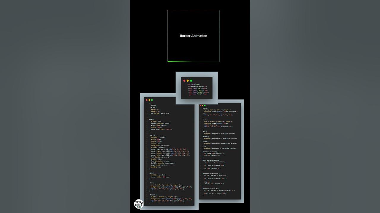Rotating Border Animation With Html And Css Borderanimation Shorts Html Coding Css Youtube