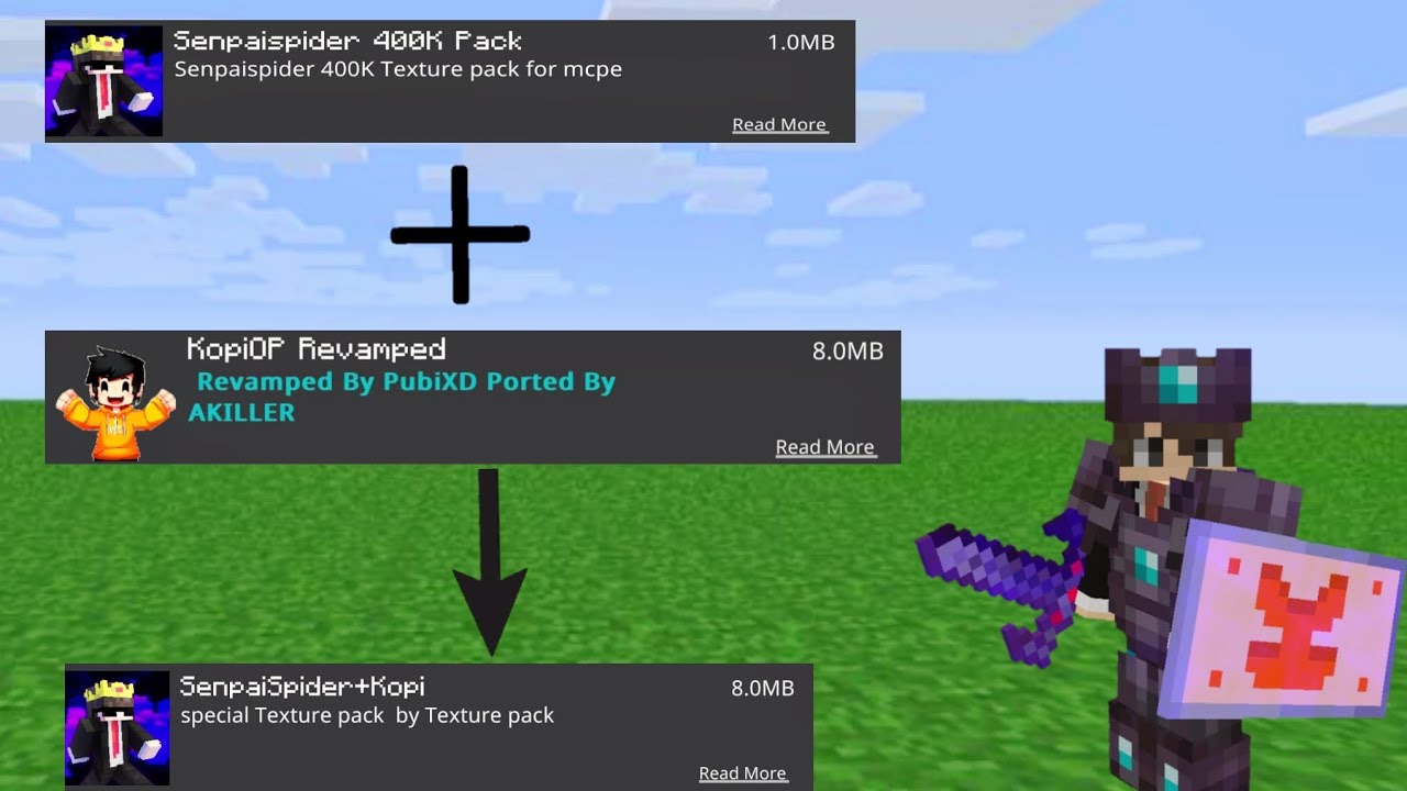 Minecraft Best YouTuber Texture pack combine videos - YouTube