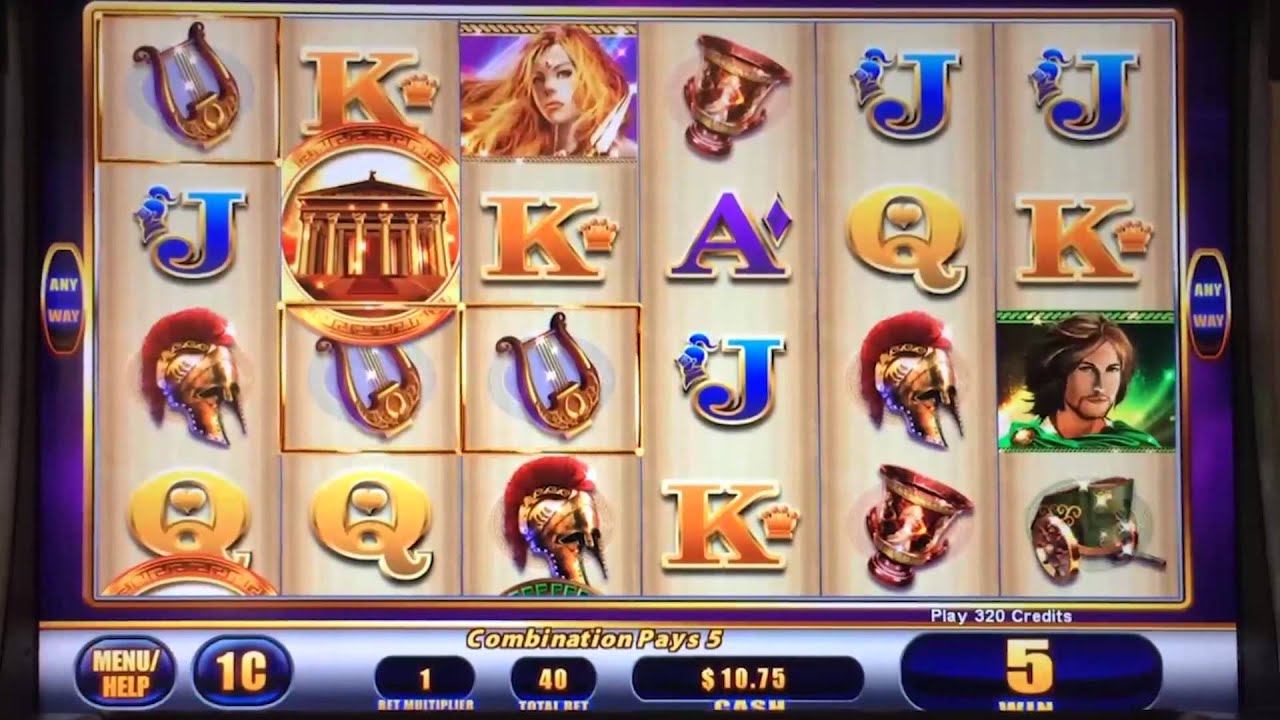 Lady of Athens slot machine, live play & bonus Goose - YouTube