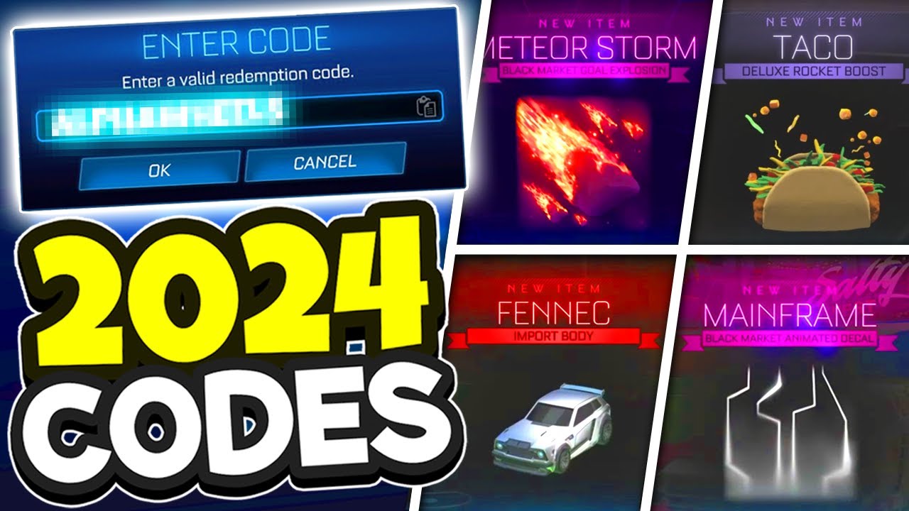 ALL 2024 Redeem Codes! Rocket League - YouTube