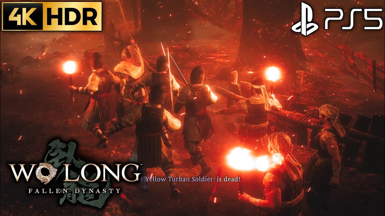 PS5 WO LONG FALLEN DYNASTY Yellow Heaven Must Rise Cinematic Scene 4K ...