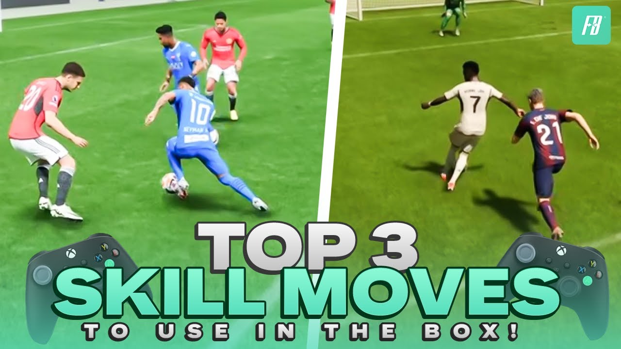 BEST 3 SKILL MOVES To Use In The Box IN FC 24! - YouTube