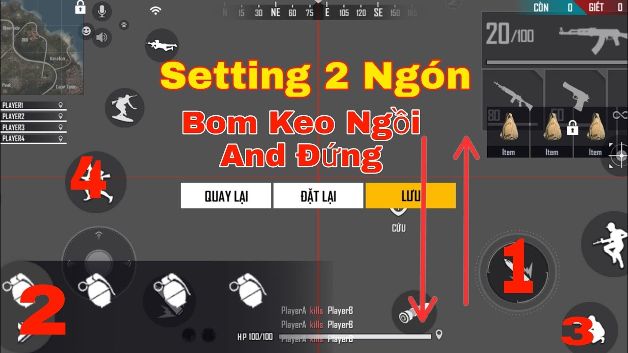 [Free Fire] Hướng Dẫn Cách Đặt Bom Keo Ngồi Và Đứng Nhanh Và Hiệu Quả ...