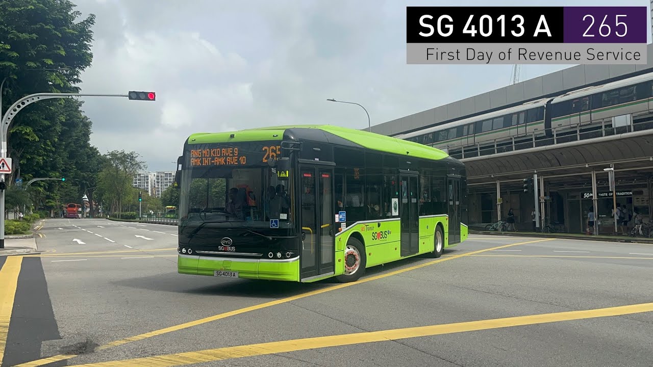 SBS Transit Buses: SG4013A on 265 - YouTube
