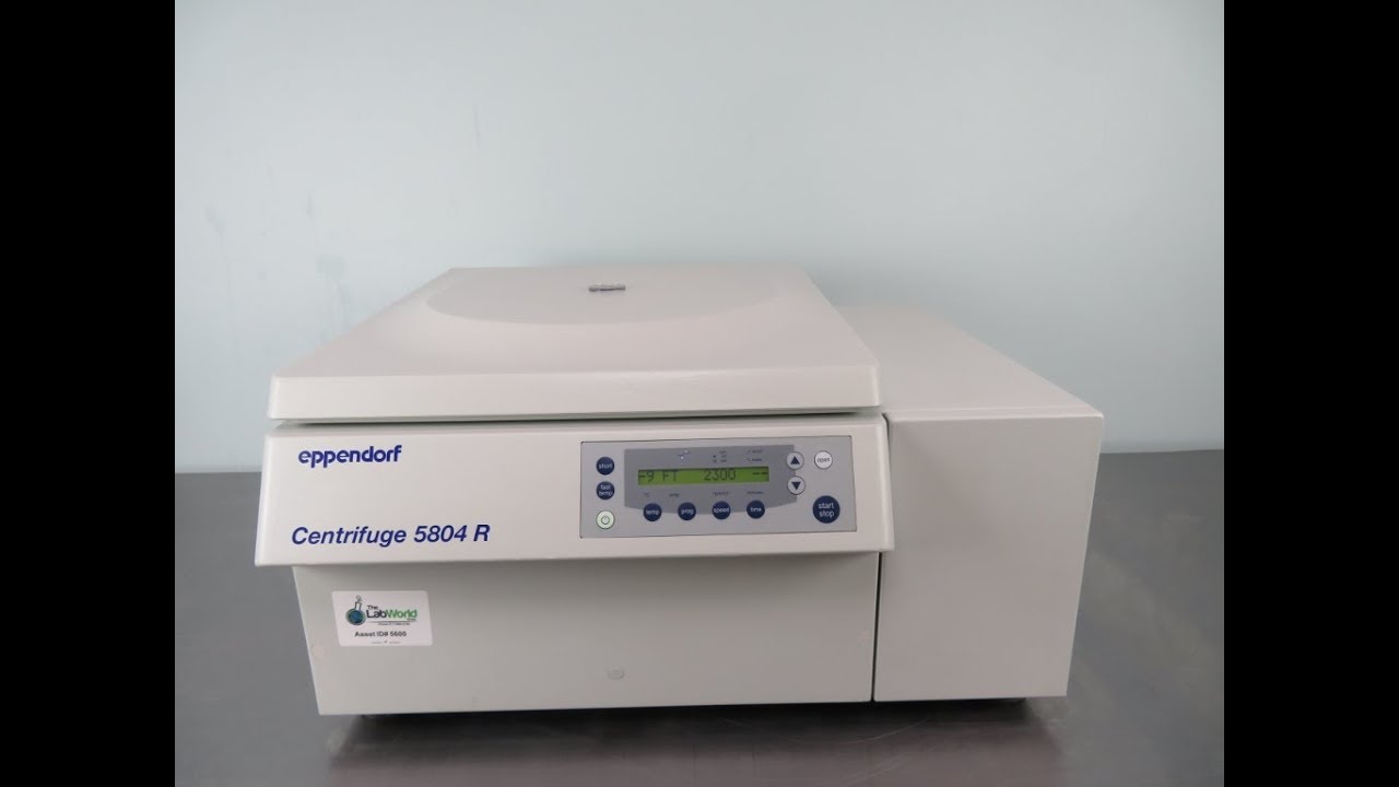 Eppendorf 5804R Refrigerated Centrifuge - YouTube
