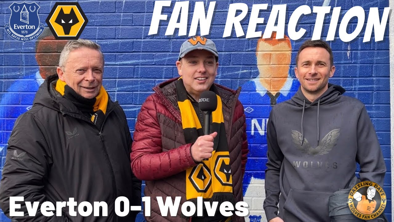 WOLFTASTIC 🐺 Everton 0-1 Wolves Instant Fan Reaction - YouTube