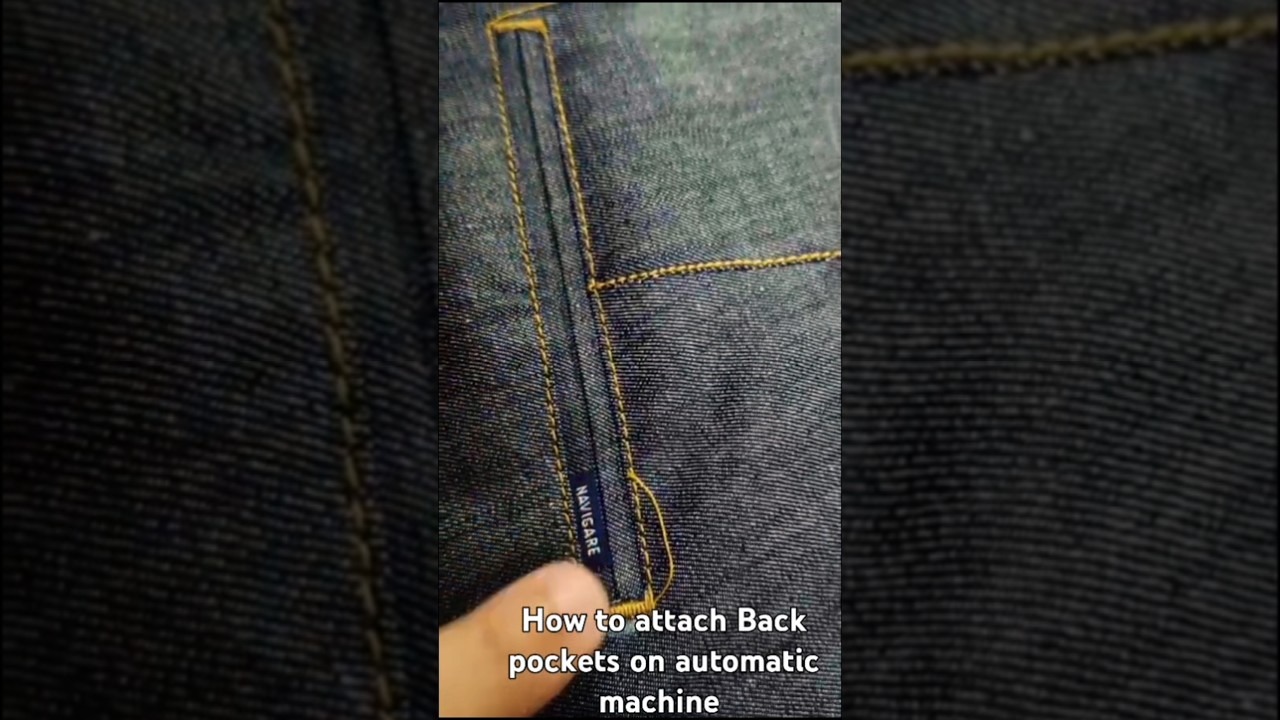 How to make back Bon pockets on automatic pocket machine settings ...