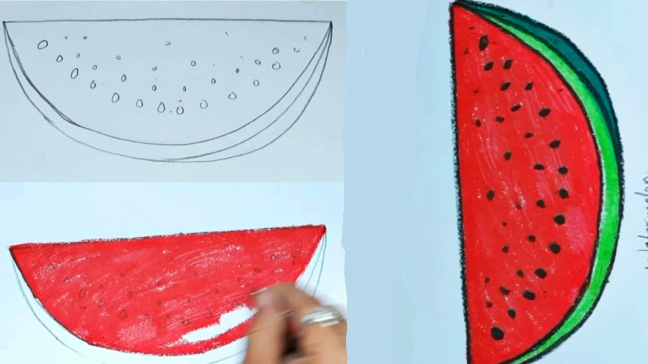 11 days DRAWING CLASS/🎨/. besic shape with fruit drawing /🖌️/. drawing ...