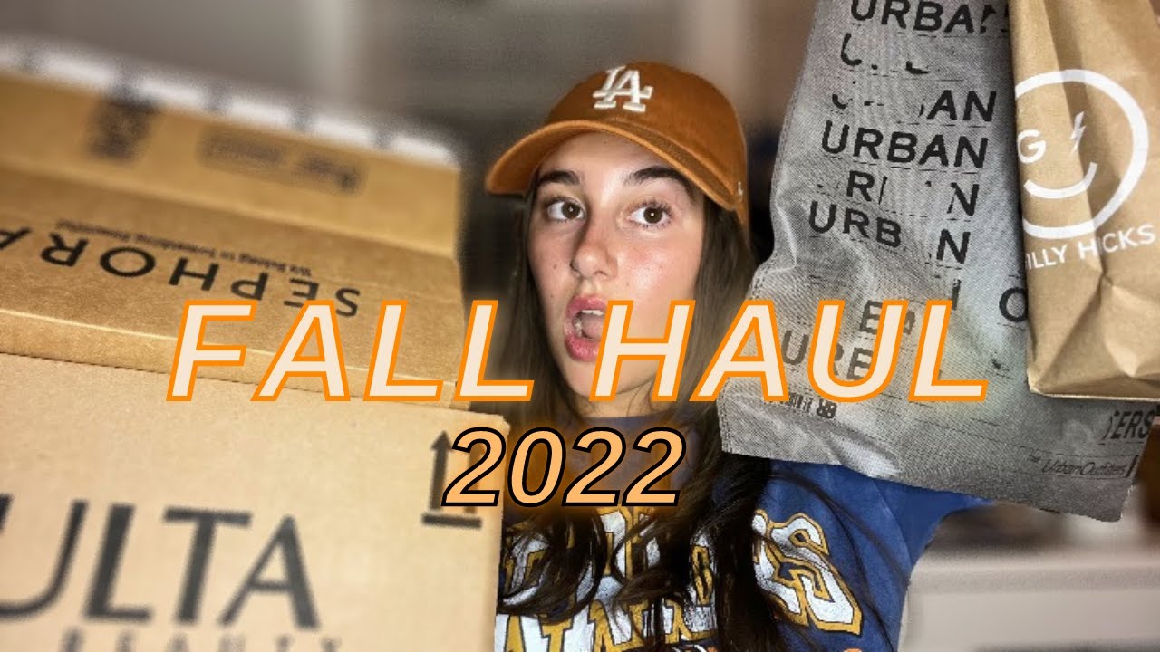HUGE FALL HAUL 2022! (MAKEUP, SKINCARE, CLOTHES) - YouTube