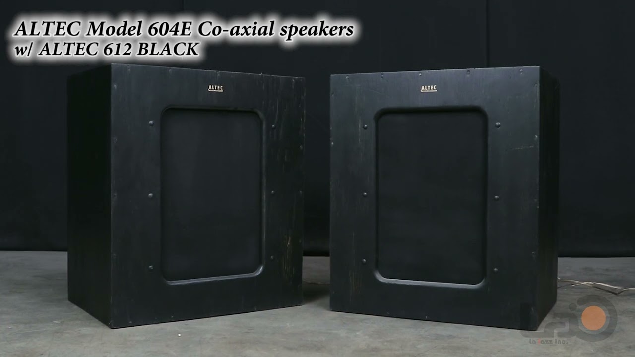 ALTEC Model 604E Super Duplex Coaxial Speakers w/ ALTEC 612 BLACK Early ...