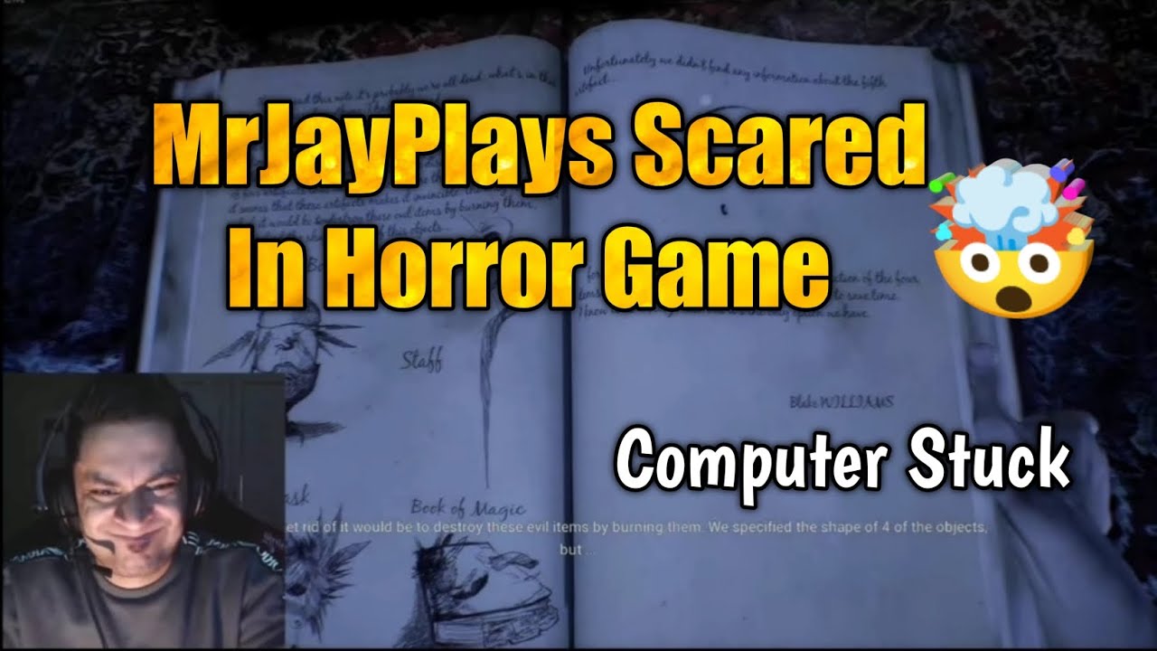 @MrJayPlays Scared In Horror Game 😨 Computer Stuck 🥵 - YouTube