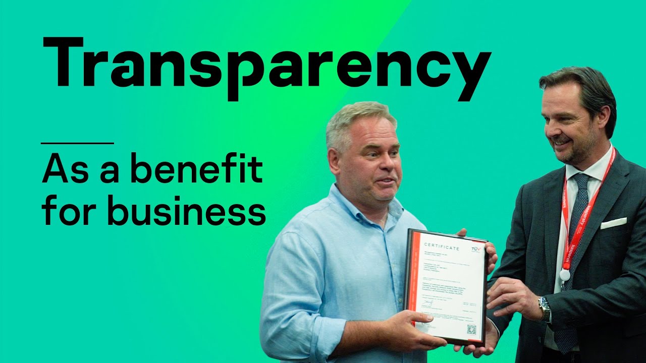 Transparency as a benefit for business - YouTube