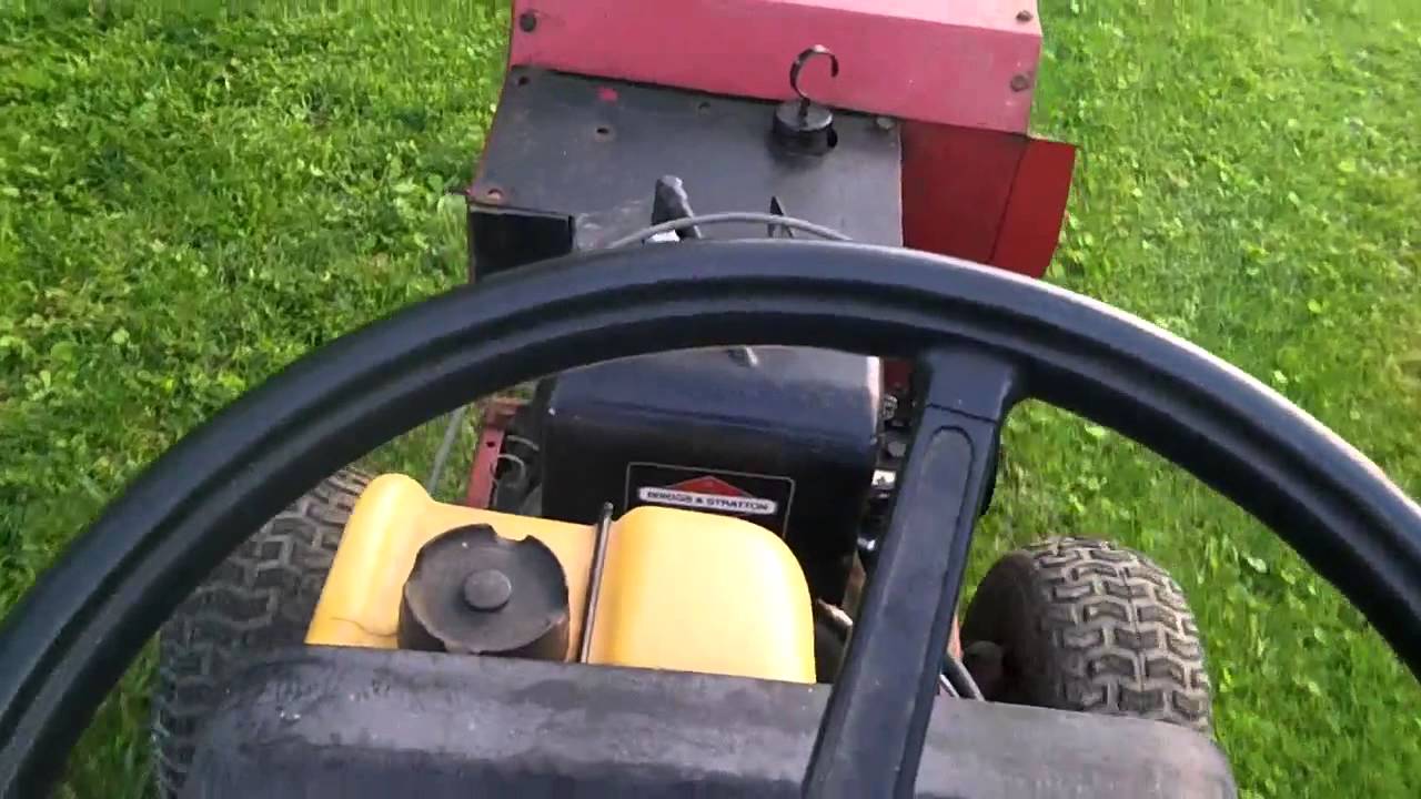1984 snapper lt11 tractor with 84 11hp briggs runs & drives - YouTube