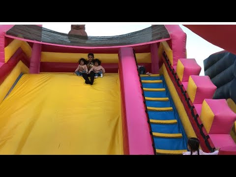 fun indoor playground for kids Aerial games for children ألعاب هوائيه ...
