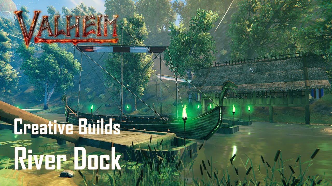 River Dock - Valheim - Creative Builds Series - YouTube