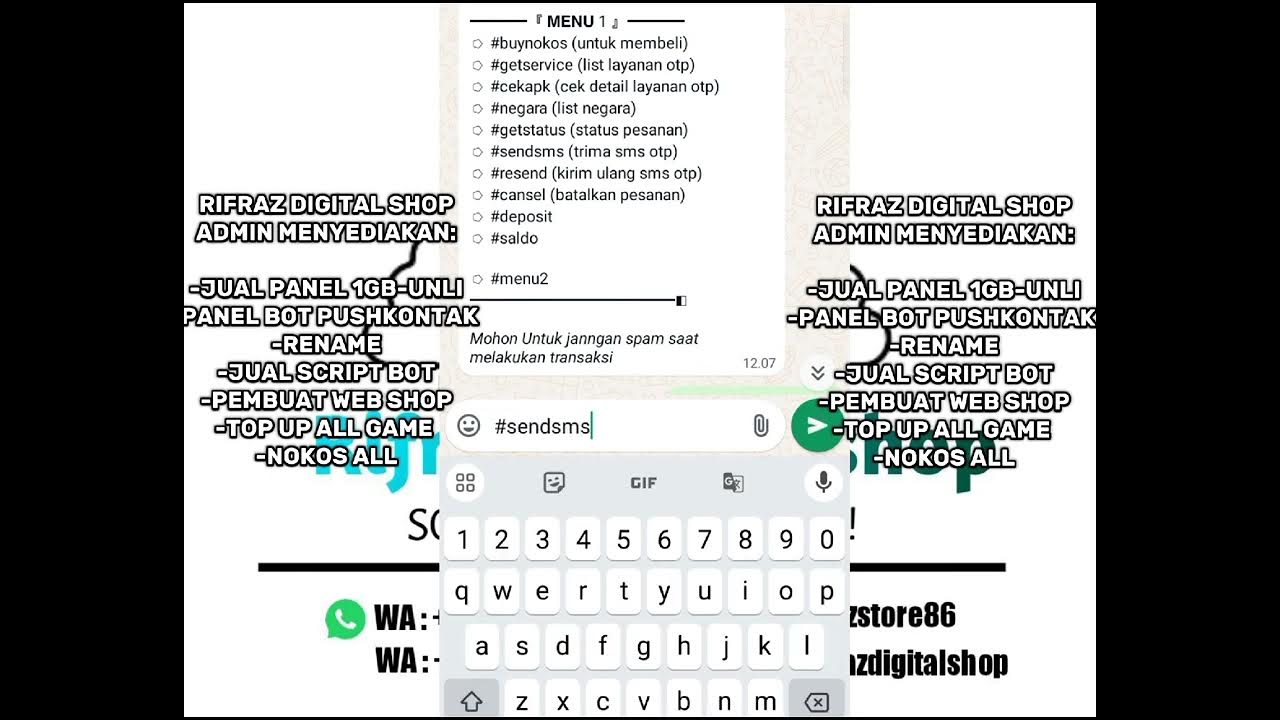 RIVEUW ‼️ SCRIPT BOT CREATE NOKOS || NO ENC || INTEGRASI OTPKU|| PAIRING CODE - YouTube
