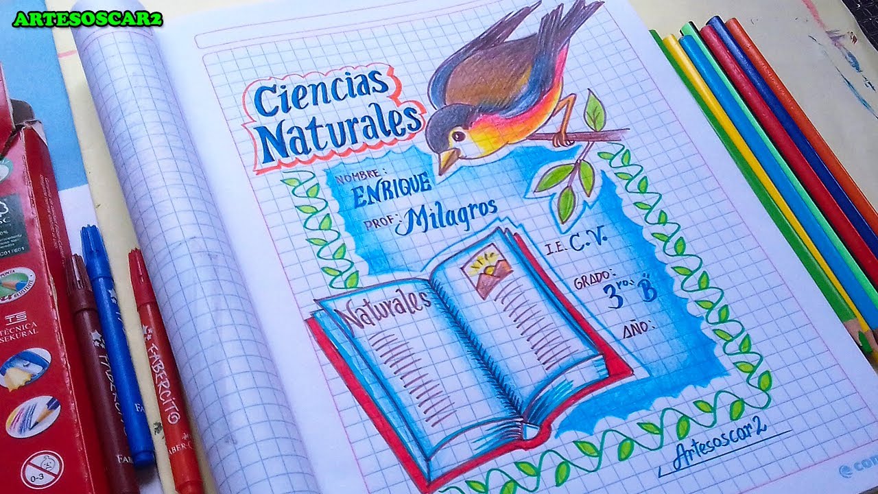 BEAUTIFUL🌺 natural science BIRD COVER - Caratula de Ciencias Naturales ...