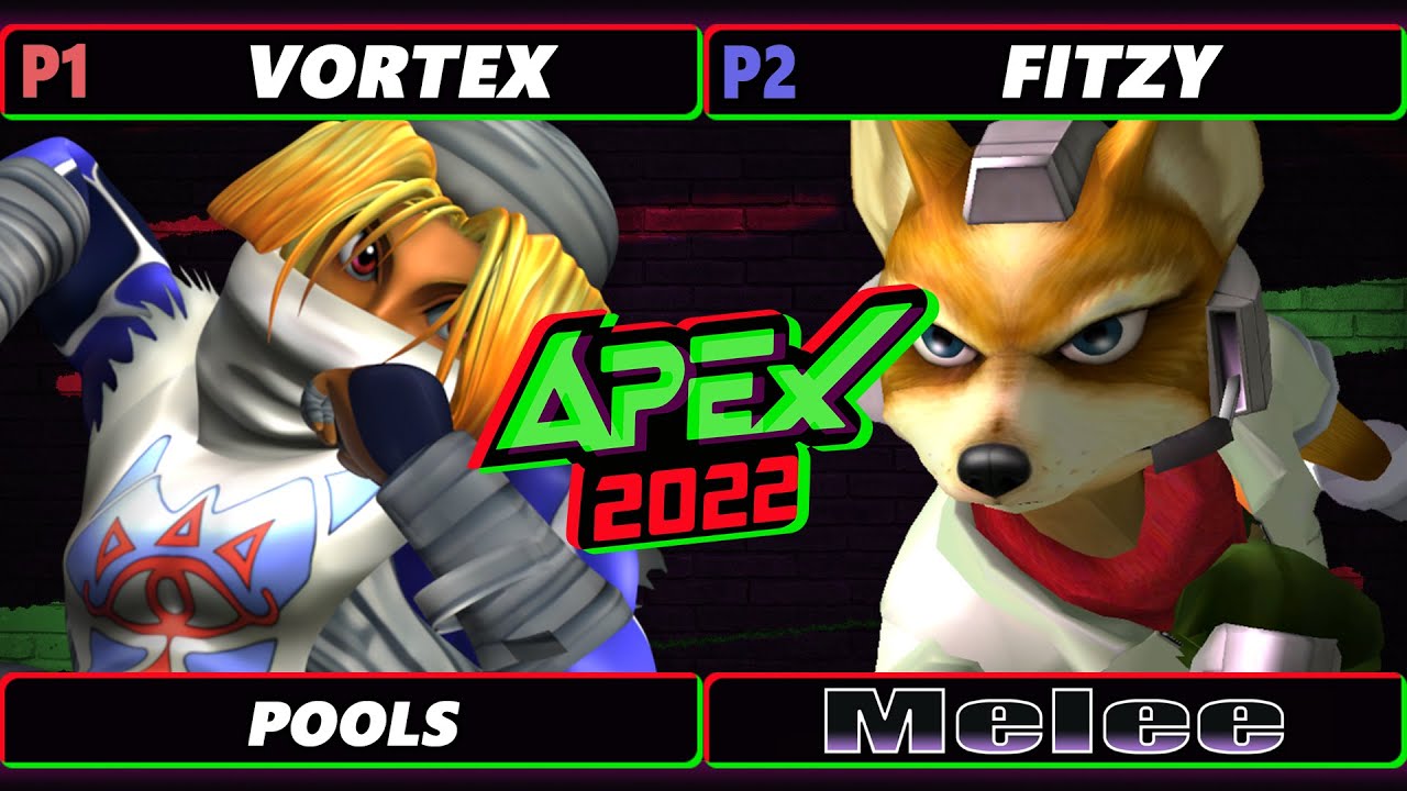 Apex 2022 - Vortex (Sheik) Vs. Fitzy (Fox) - SSBM Melee Tournament ...