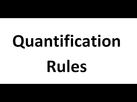 شرح Quantification rules - YouTube