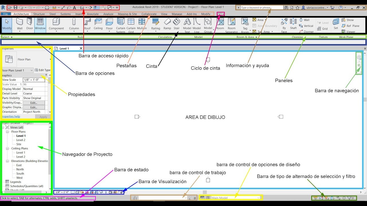 Tutorial 01 Conociendo La Interfaz De Revit 2023 Yout - vrogue.co Tutorial 01 Conociendo La Interfaz De Revit 2023 Yout - vrogue.co