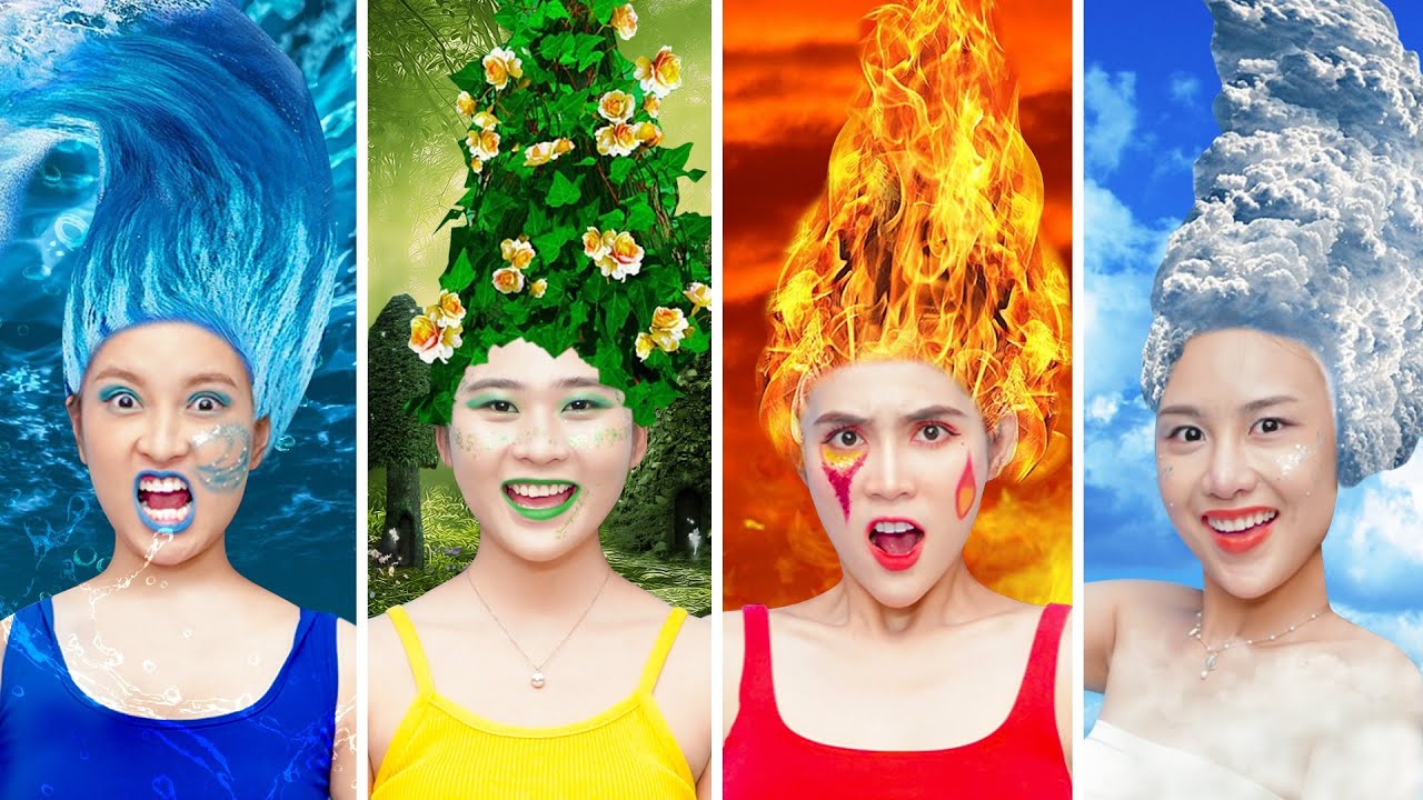 Chica de Fuego, Agua, Aire y Tierra / ¡Fiesta de los Cuatro Elementos ...