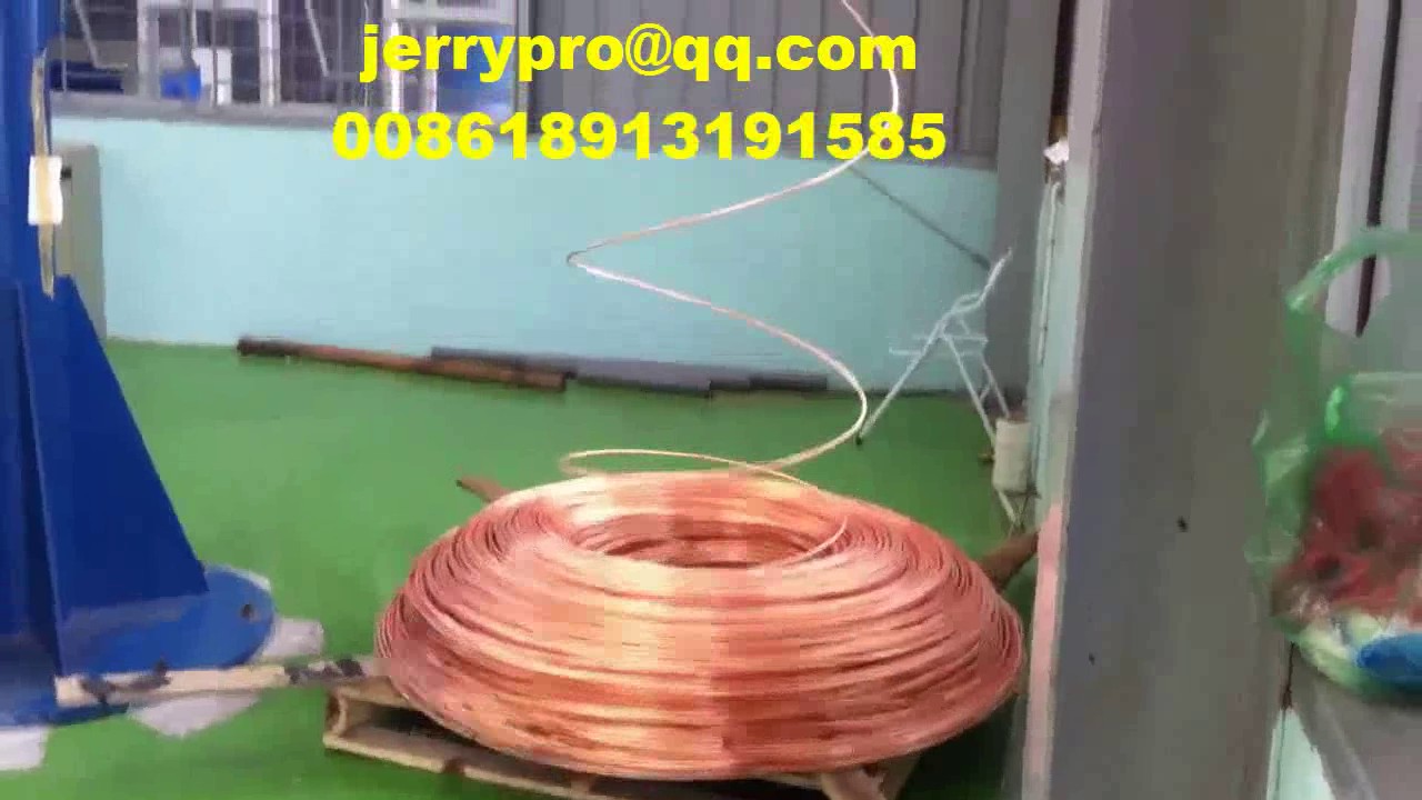 CCR Copper rod casting and rolling machine-breakdown machine - YouTube