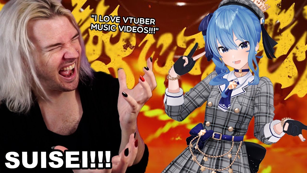 REACTION | SUISEI | 灼熱にて純情(wii-wii-woo) / 星街すいせい(official) - YouTube