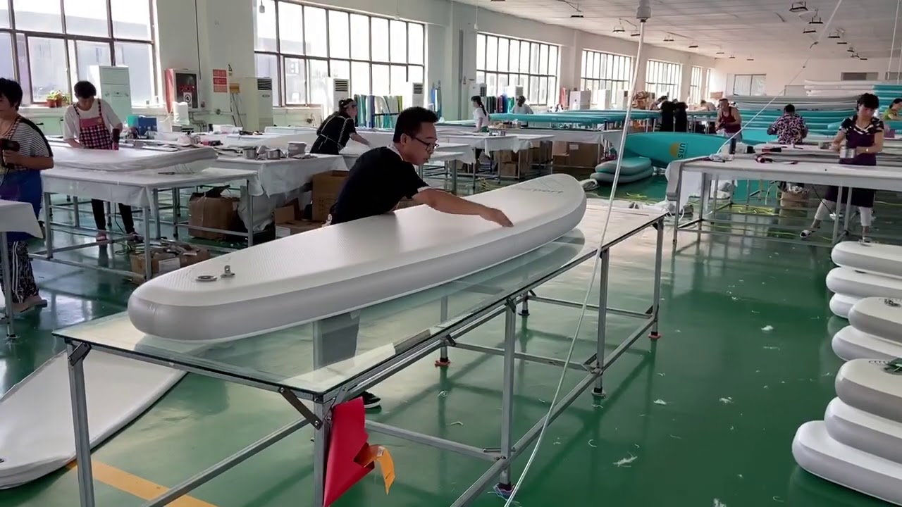 SUP paddle board testing before done - YouTube