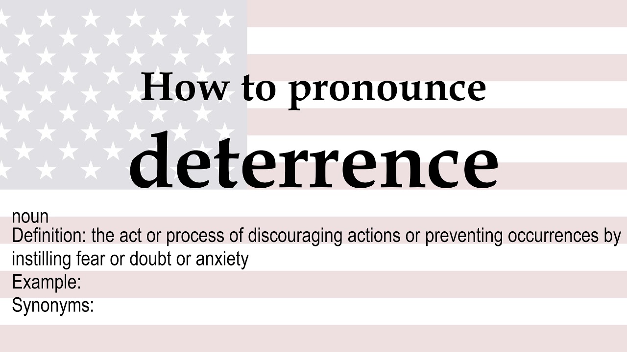 Deterrence Definition