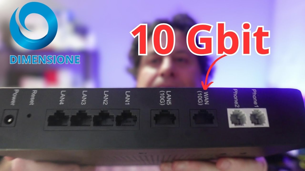ROUTER A 10 GBPS by @dimensione.internet ZTE H8648P V2 - YouTube