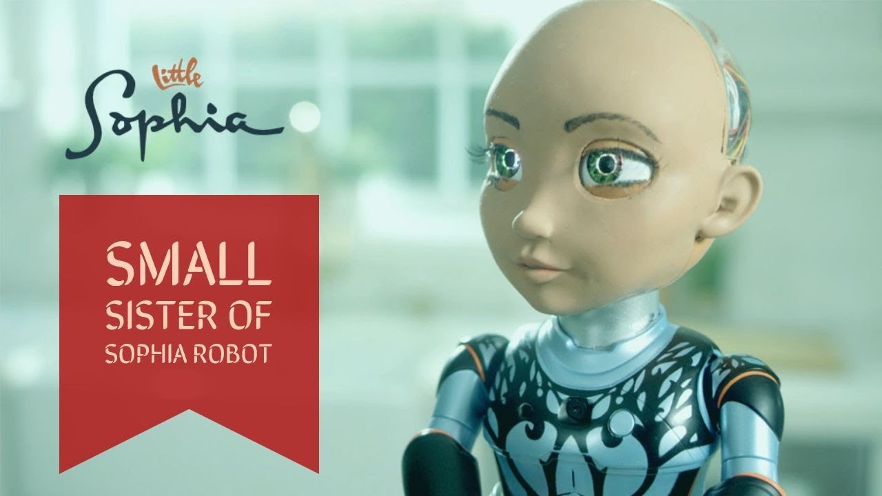 Little Sophia The Small Sister Of Sophia Robot - YouTube