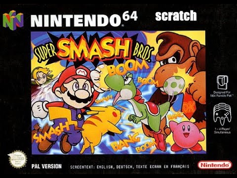 TUTO scratch super smash bros 1 le menue blue link - YouTube