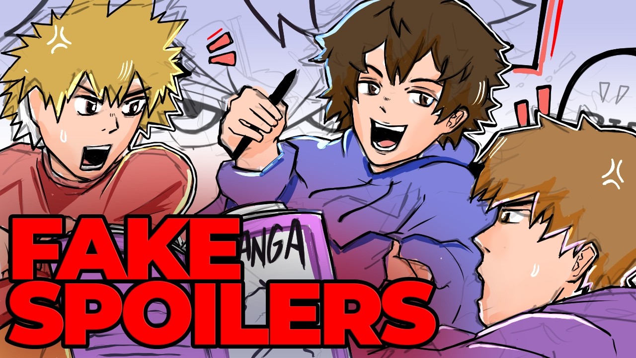 I Created FAKE MANGA Spoilers... To Prank my Friends - YouTube
