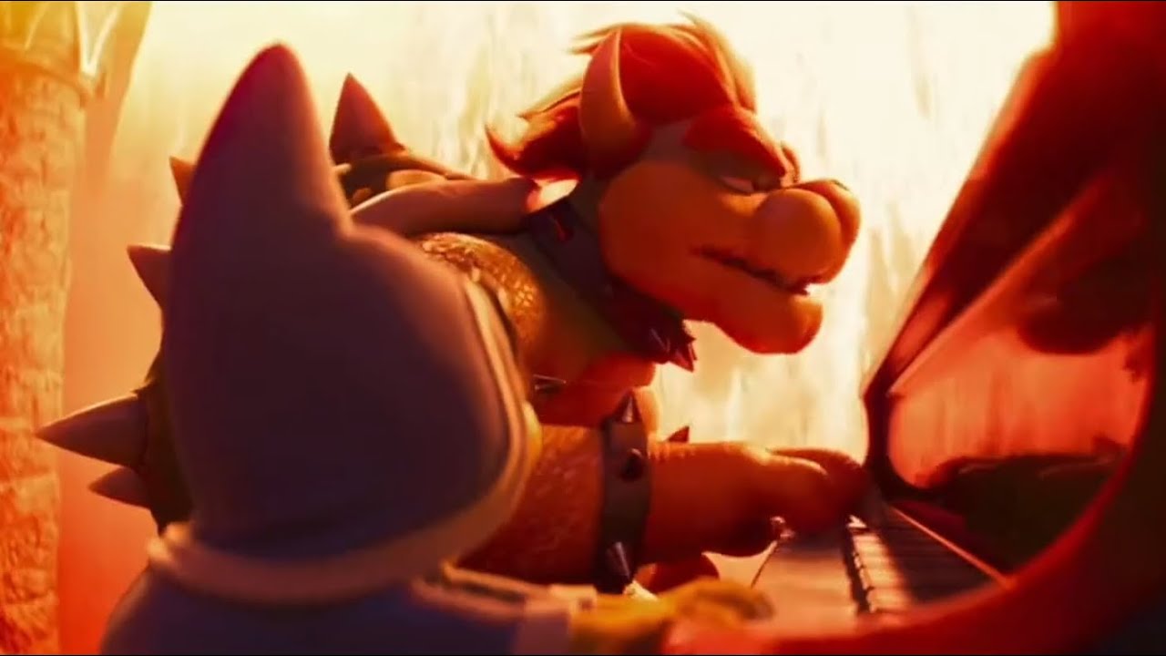 Super Mario Bros Movie TV Spot More Footage - Bowser Playing the Piano ...