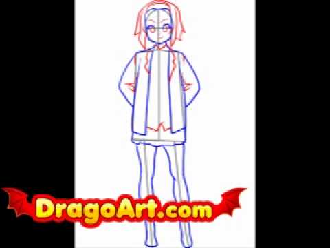 How to draw Ritsu, step by step - YouTube