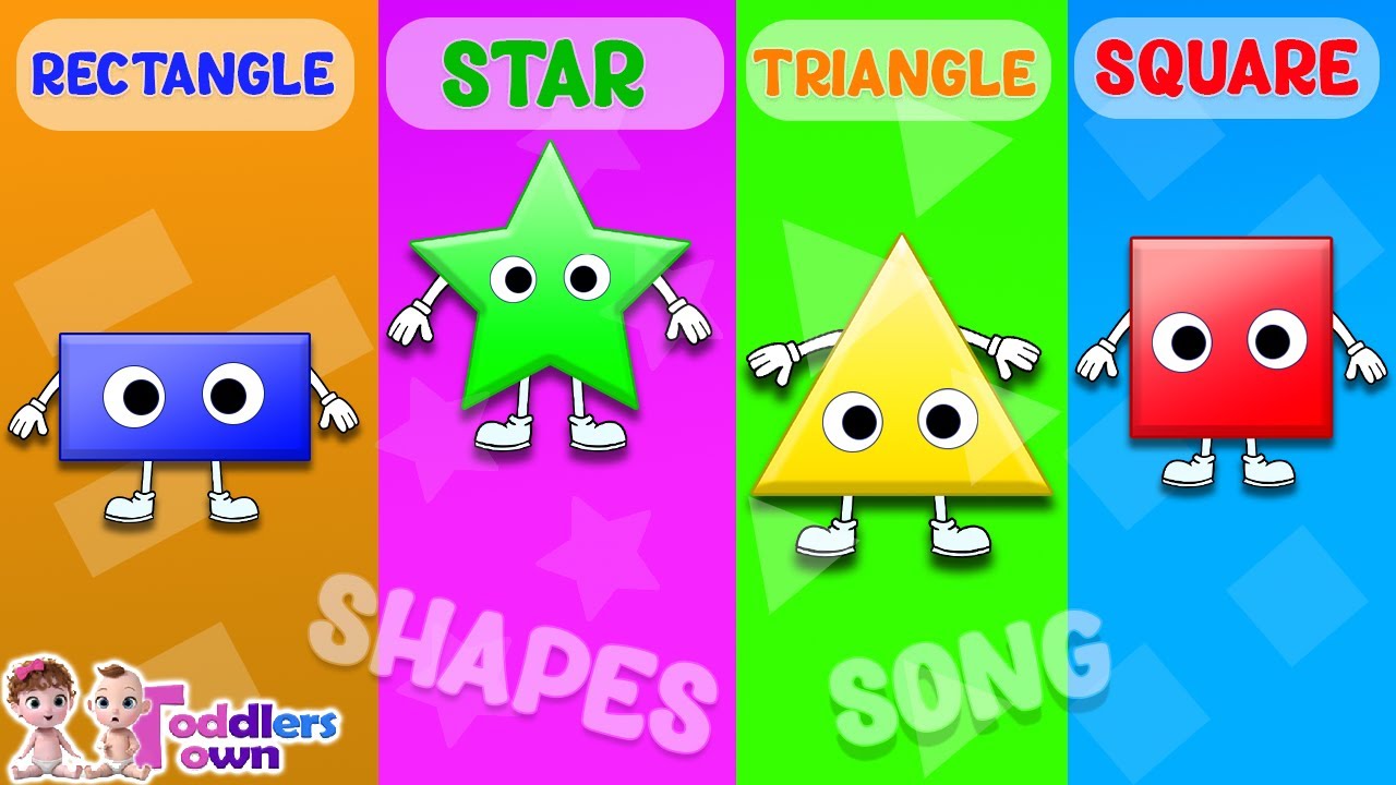 The Shapes Song | Nursery Rhymes | Shapes Nursery Rhymes With Lyrics ...