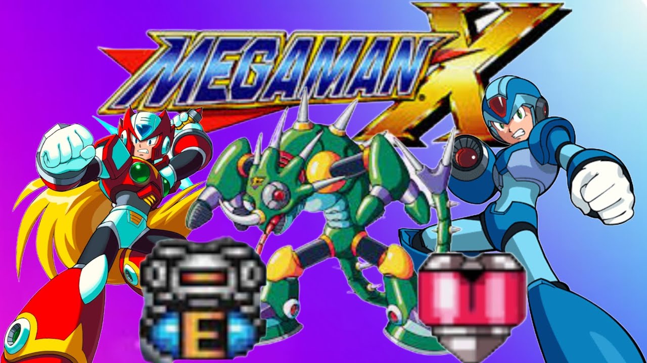 Megaman X Legacy Colection Live teste pegando Itens Upgrades + Sting ...