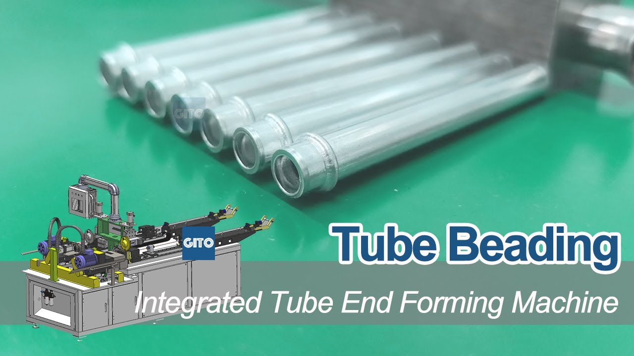 Automatic Tube Cutting and Beading Machine BULGING - YouTube