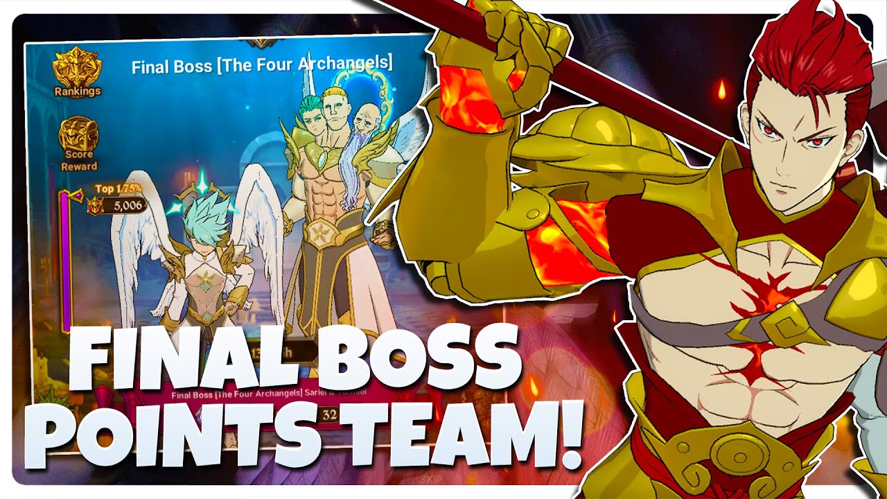 Final Boss Sariel and Tarmiel Challenge Points Team! | 7DS Grand Cross ...