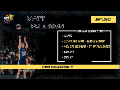 Matt Frierson BNXT League Highlights (2024-25) - YouTube